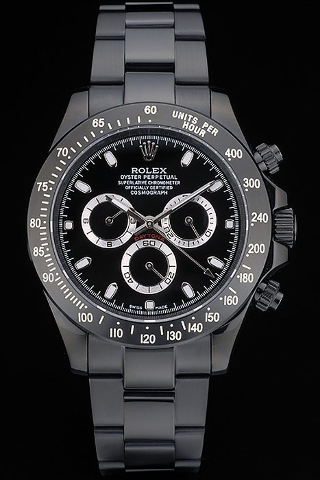 Rolex Daytona Black Ion bevonat Tachymeter Black Rozsdamentes Steel ...